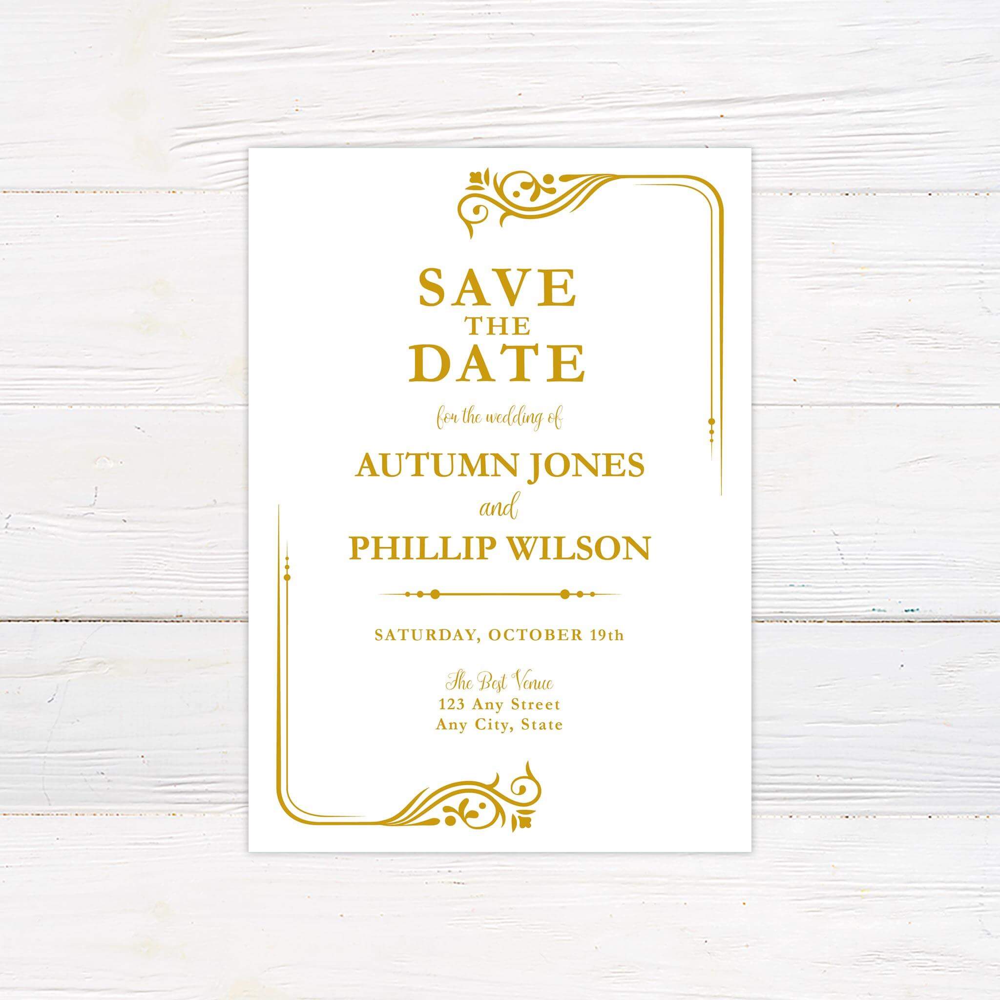 Once Upon a Time Save The Date | Go Print Plus – goprintplus