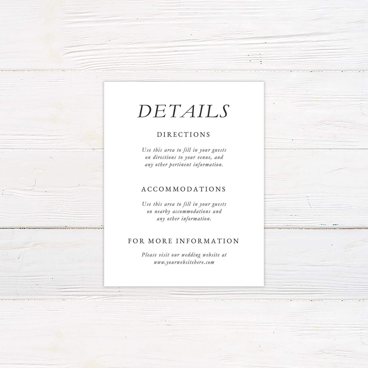 Slanted Script Details Cards | Go Print Plus