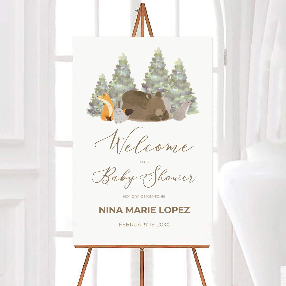 Woodland Animals Sign – Go Print Plus