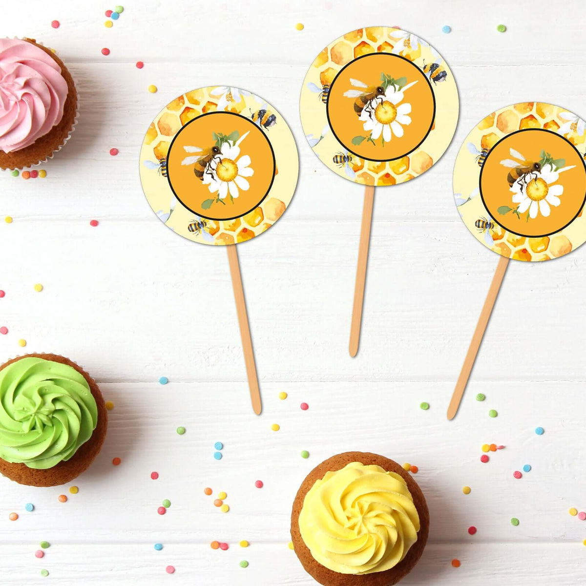 Birthday Cupcake Toppers for Kid's Birthday party favors – Go Print Plus