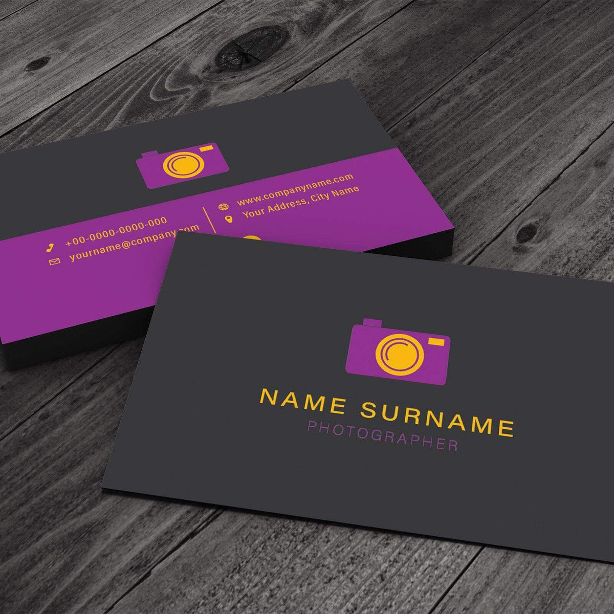 Camera Business Card | Go Print Plus | Single or Double Sided
