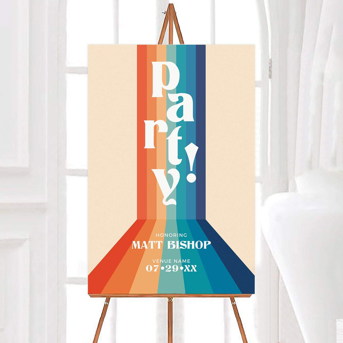 Retro Party Sign | Go Print Plus – goprintplus