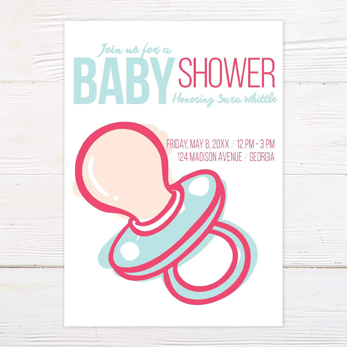 Baby Binky Baby Shower | Go Print Plus