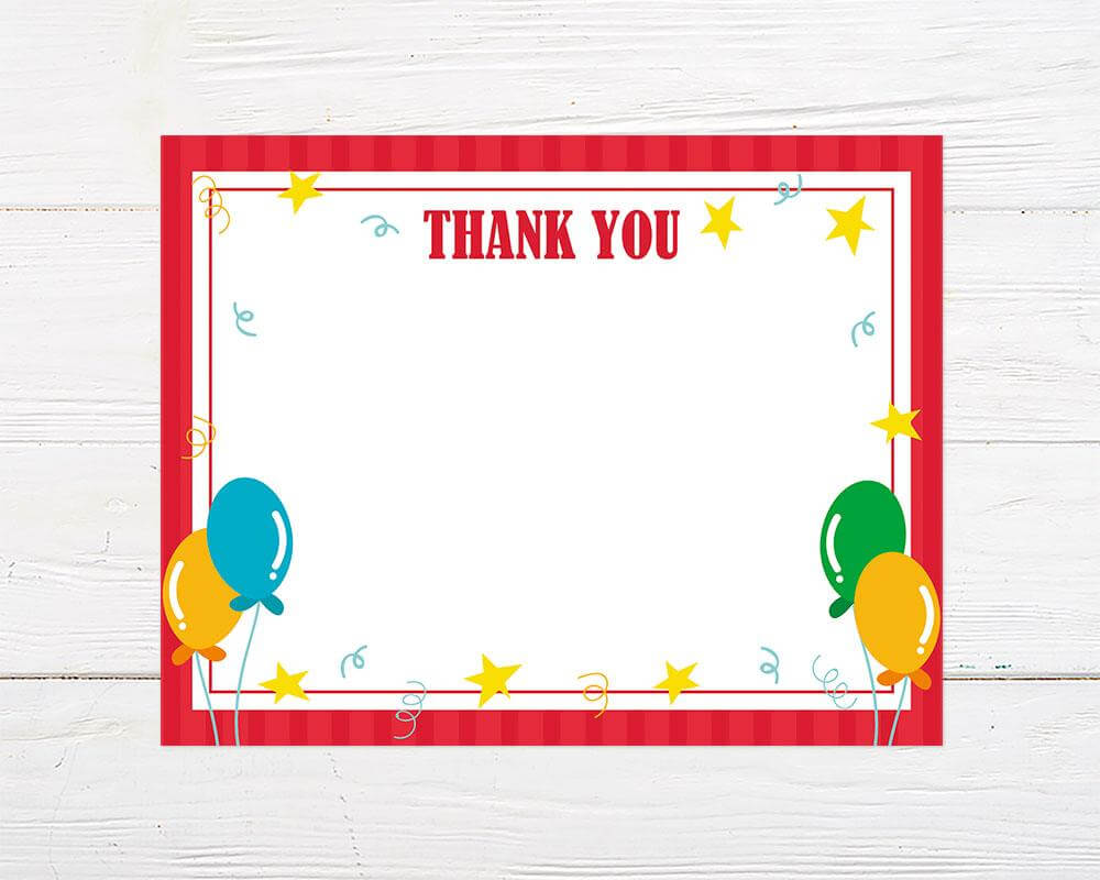 Birthday Balloons Thank You Card – Go Print Plus