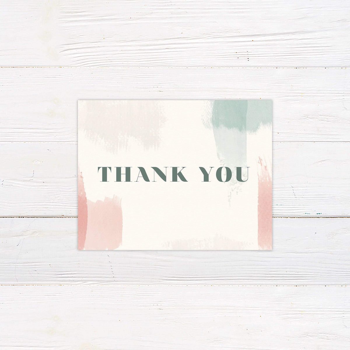 Blissful Brush Thank You Card | Go Print Plus