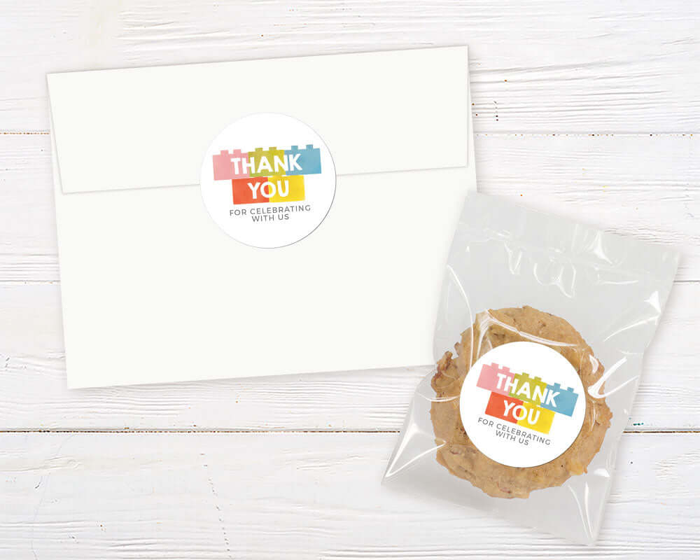 Block Party Sticker with Watercolor Building Blocks – Go Print Plus