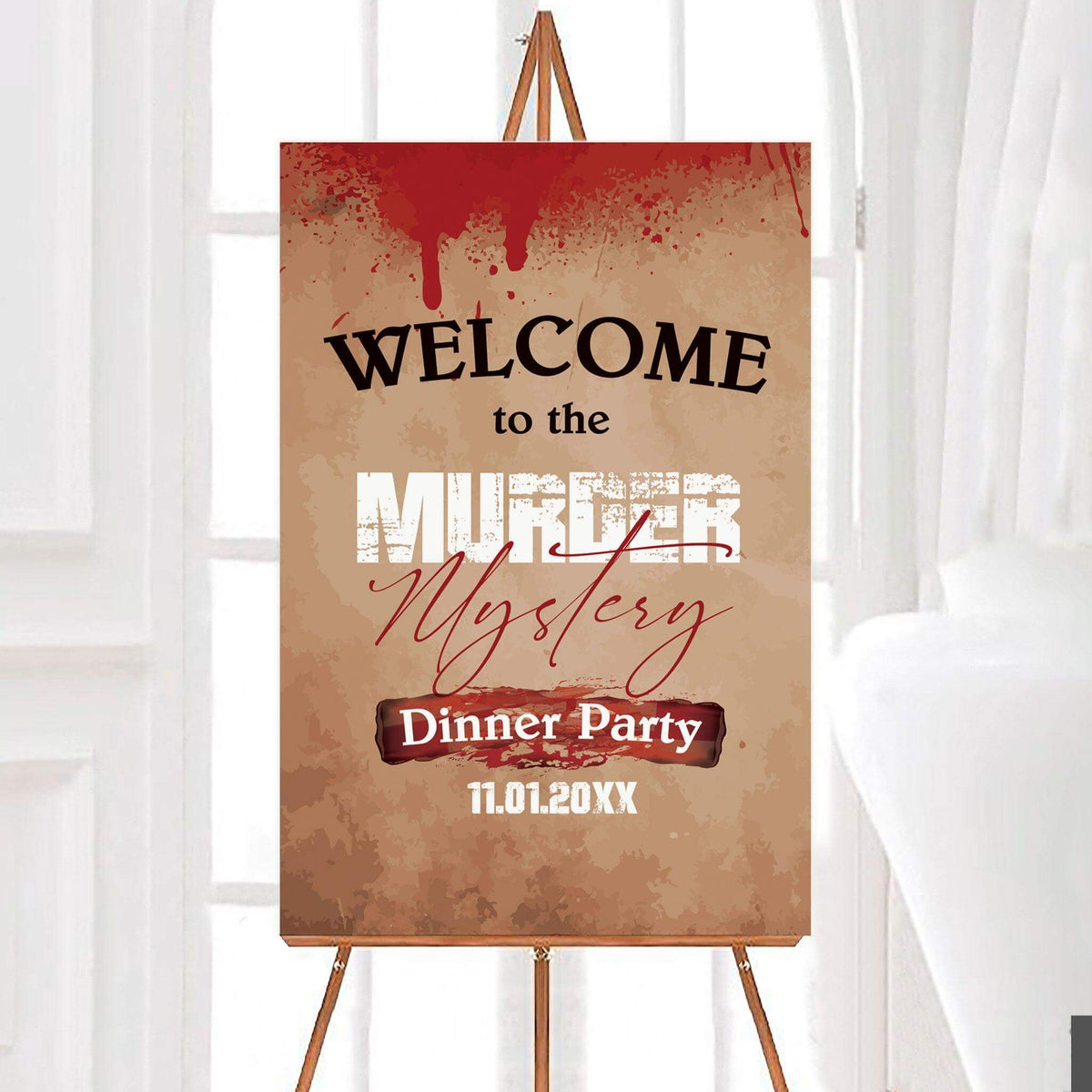 Bloody Murder Mystery Sign | Go Print Plus