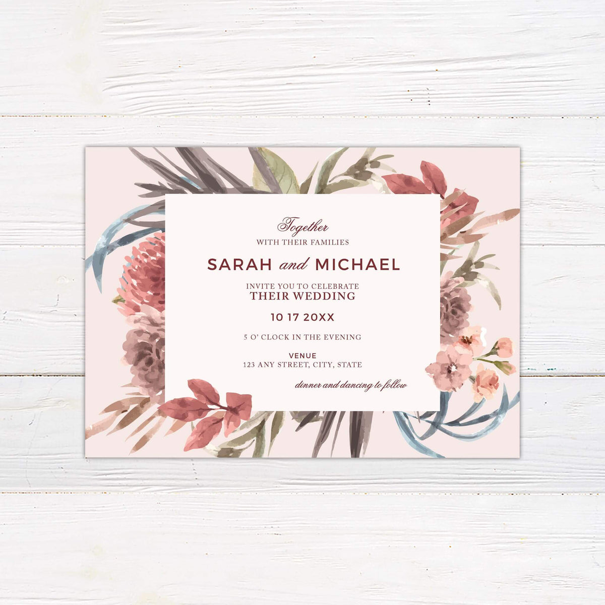 Bloom Fresh Invitations | Go Print Plus