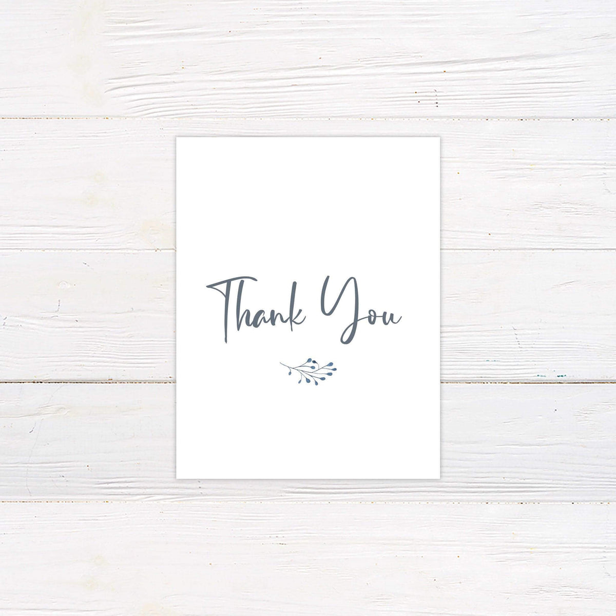 Blue and Lilac Thank You Card | Go Print Plus