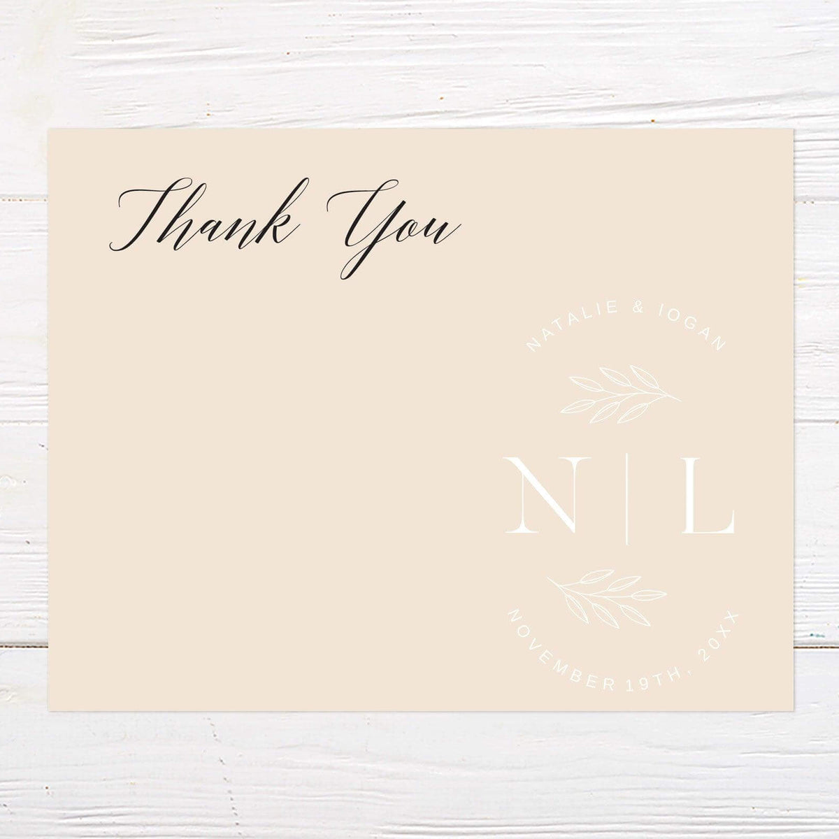 Custom Color Thank You Card | Go Print Plus – goprintplus