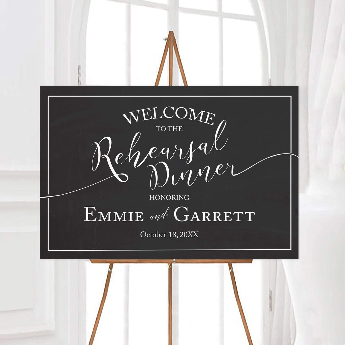 Fancy Rehearsal Dinner Sign | Go Print Plus
