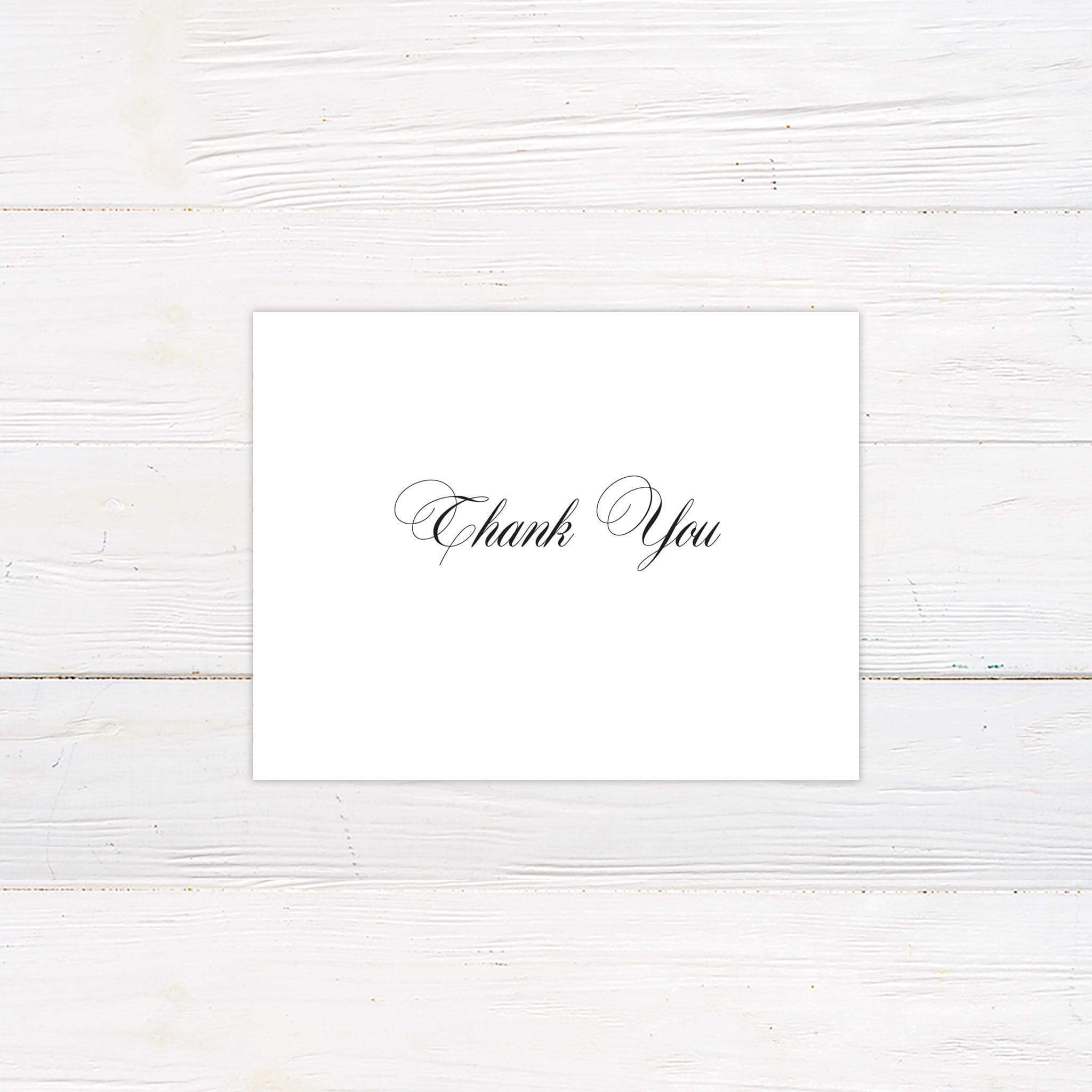 Fancy Script Thank You Card | Go Print Plus – goprintplus