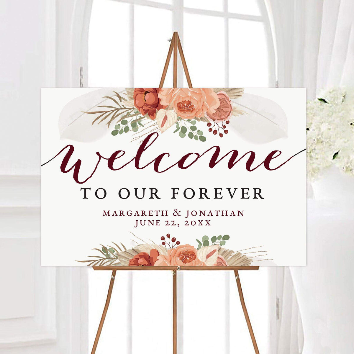 Floral Boho Sign | Go Print Plus