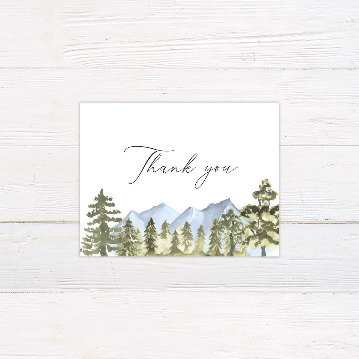 Forest Thank You Card | Go Print Plus