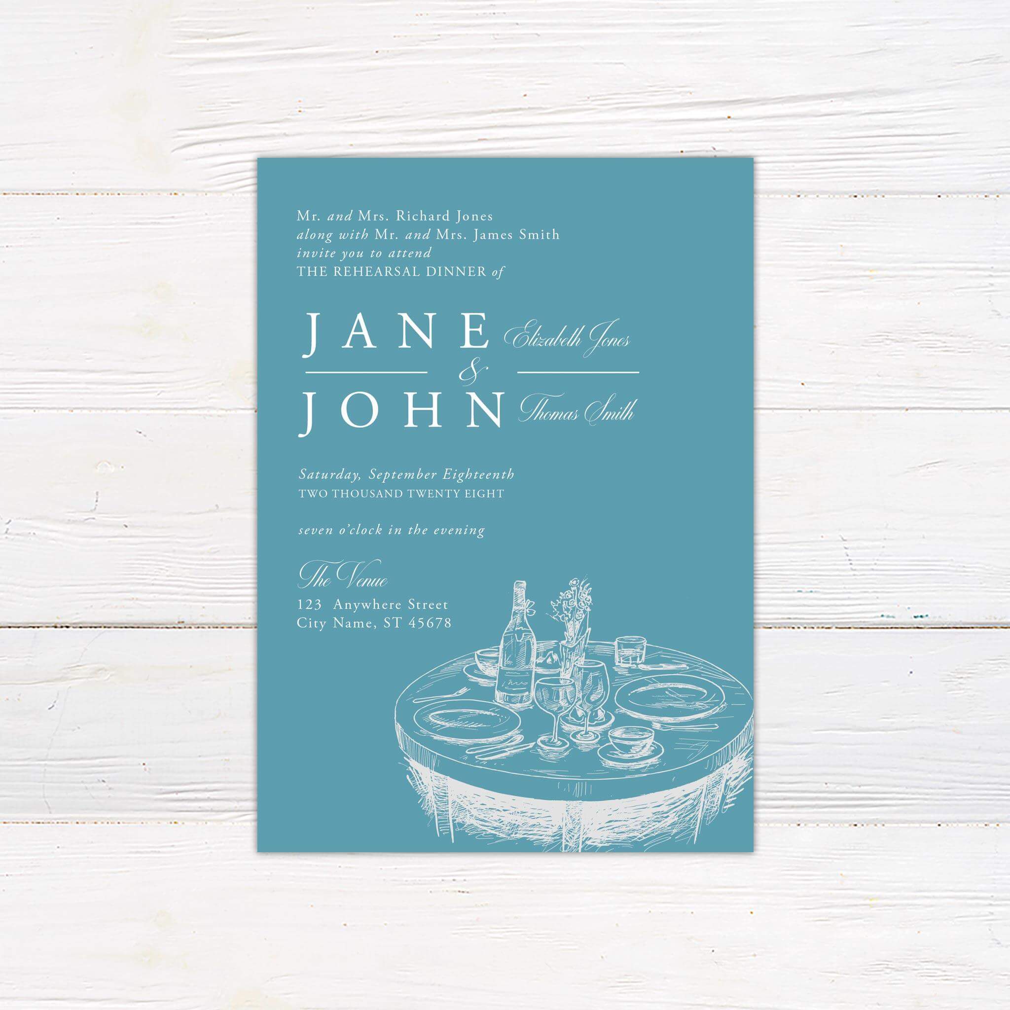 Formal Table Invitation – goprintplus