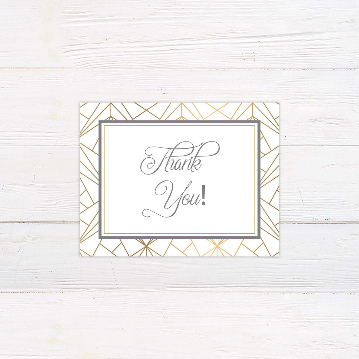 Golden Web Thank You Card | Go Print Plus