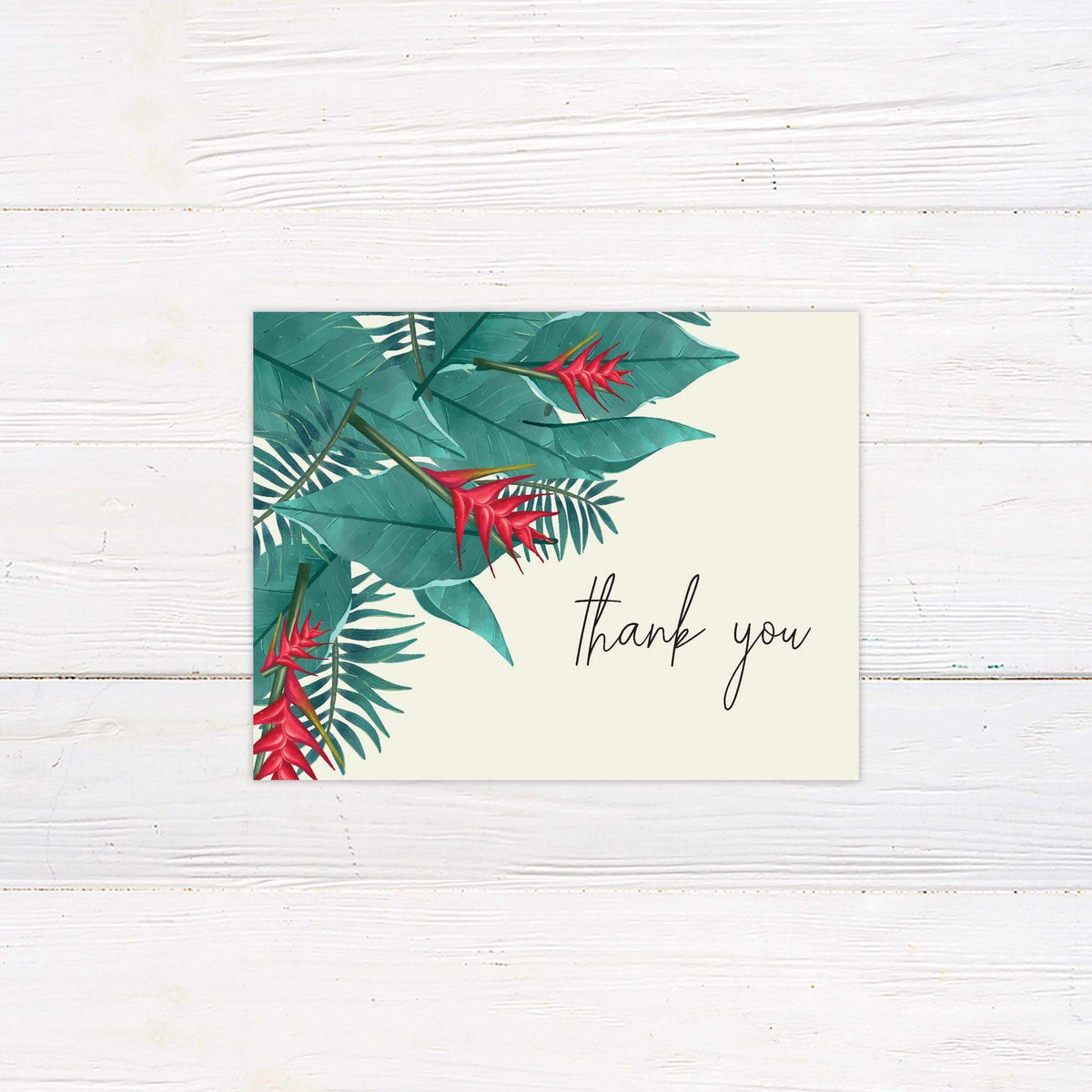Island Leaves Thank You | Go Print Plus