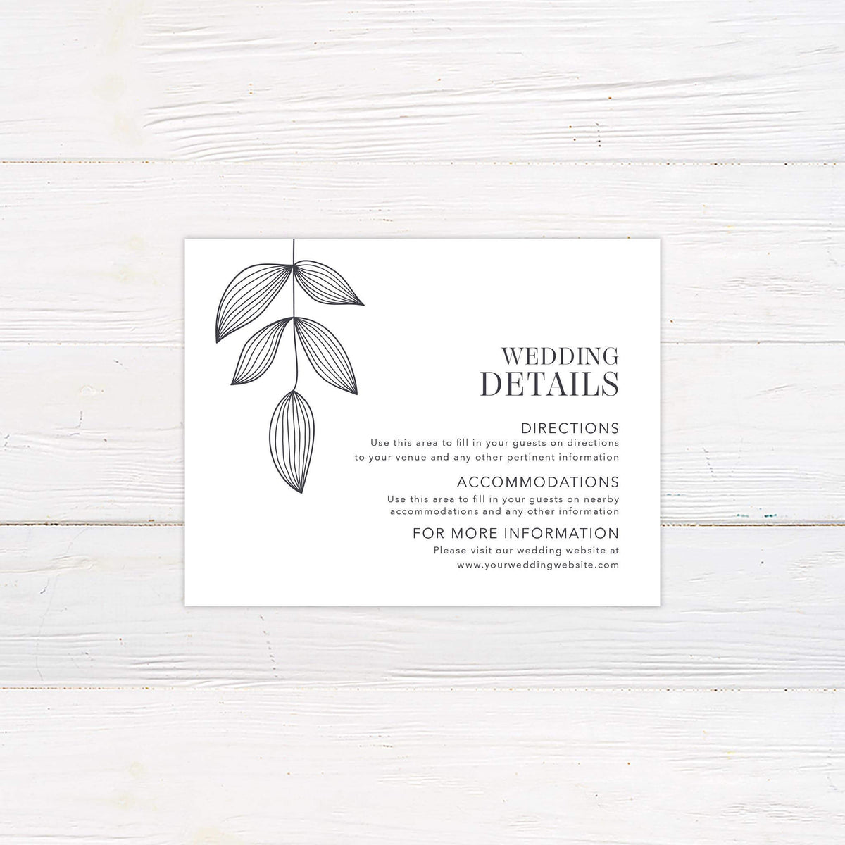 Leaf Imprint Details Cards | Go Print Plus