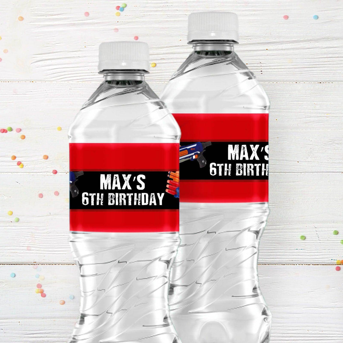 Nerf Battle Water Bottle Labels – Go Print Plus