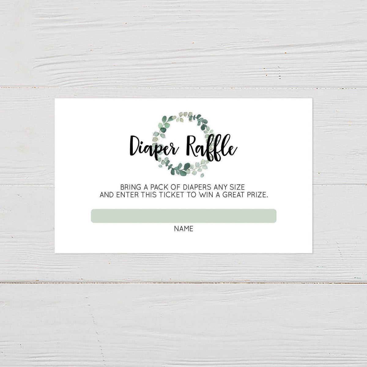 Rifa de pañales Oh Boy Eucalyptus – Go Print Plus