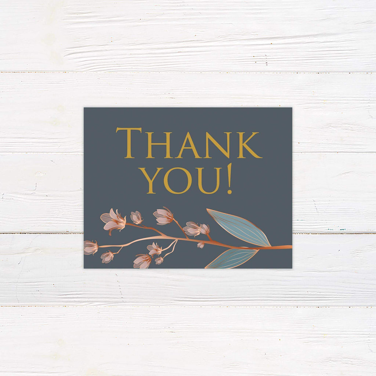 Rustic Botanical Thank You | Go Print Plus