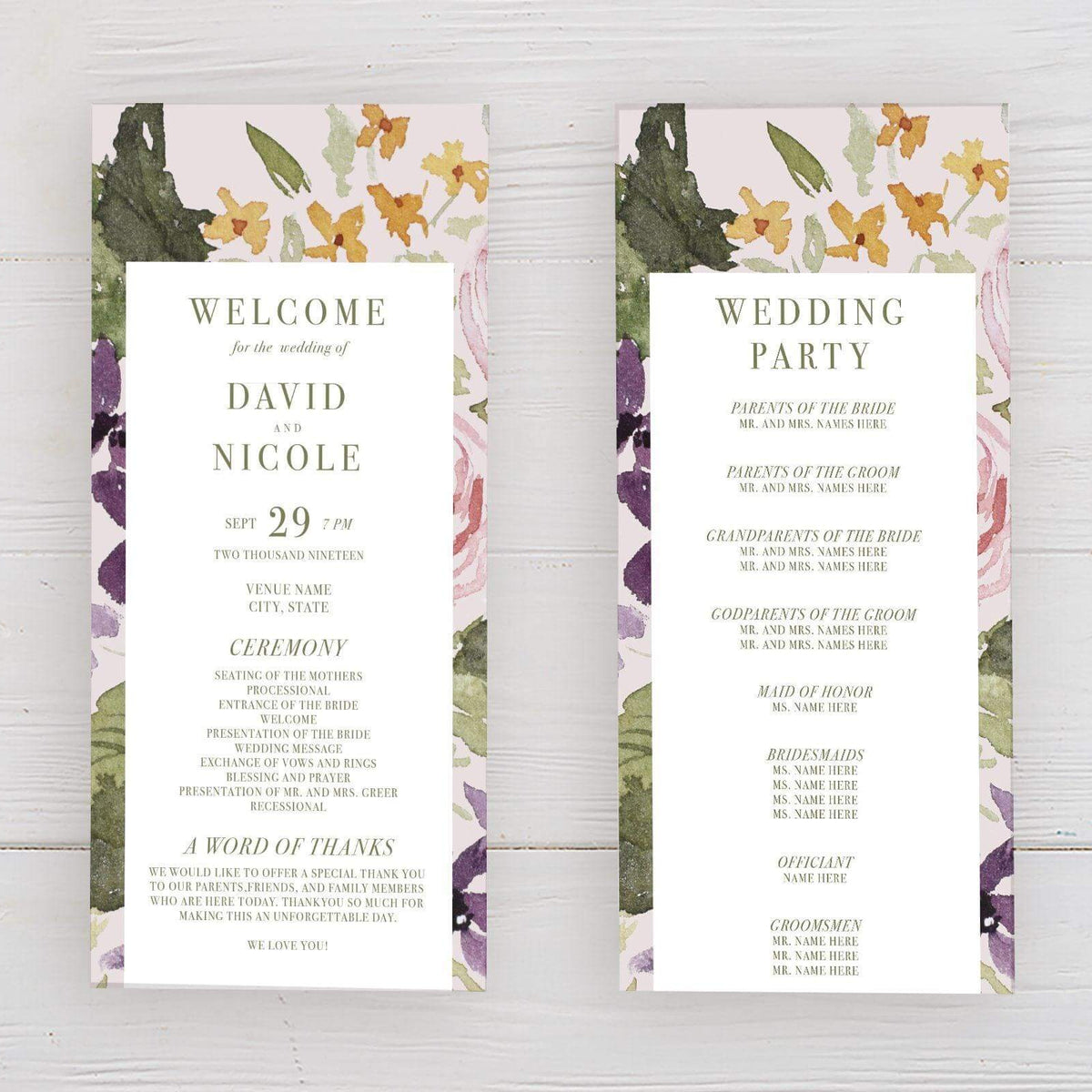 Pastel Flower Program | Go Print Plus