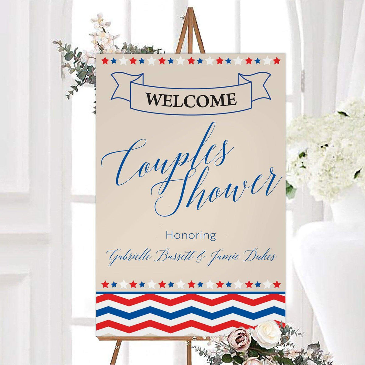 Patriotic Chevron Sign | Go Print Plus