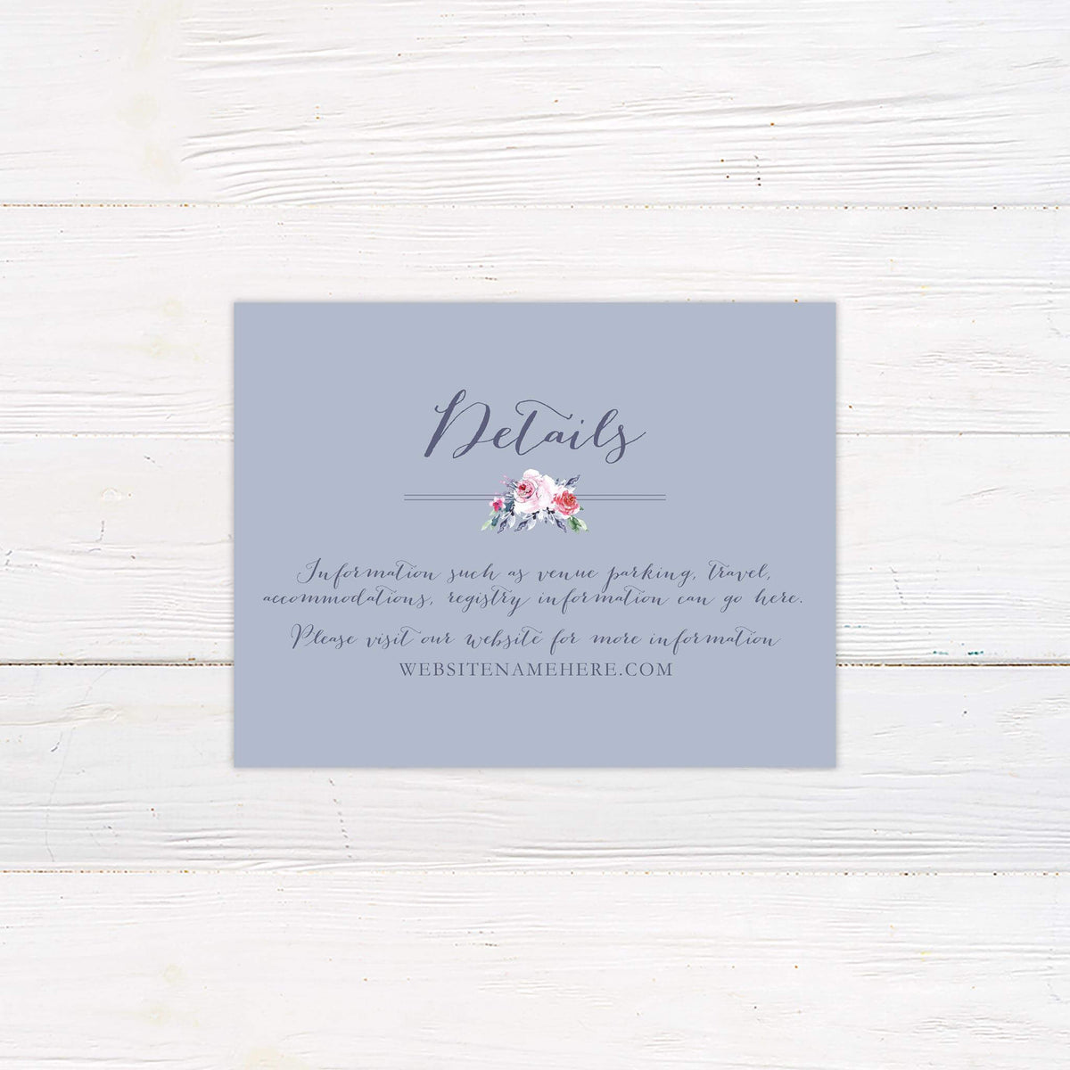 Periwinkle Details Cards | Go Print Plus