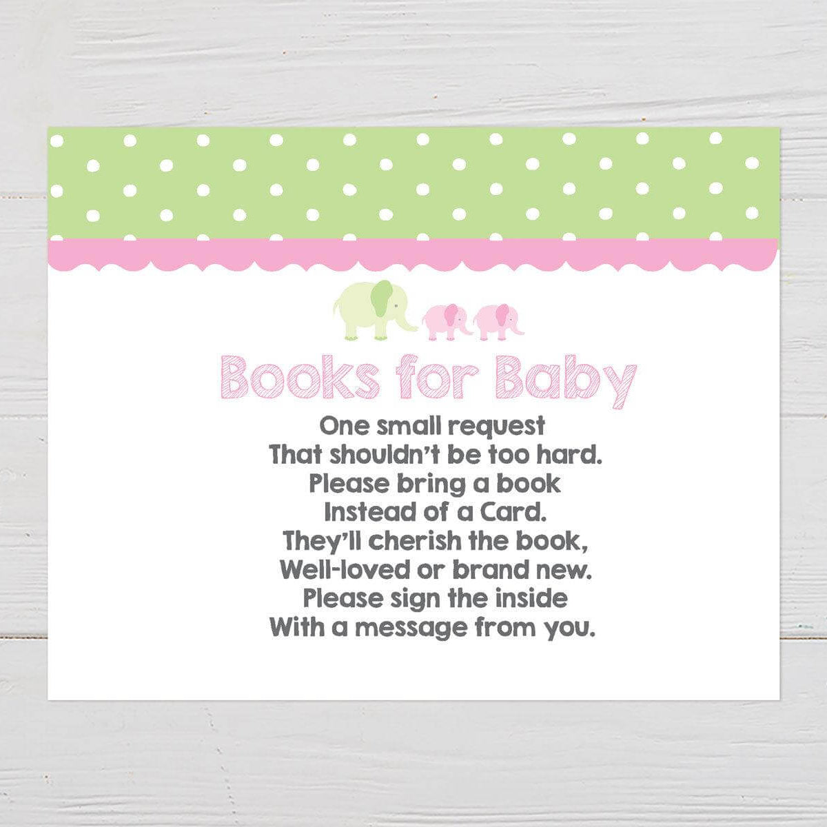 Pink Green Elephants Books For Baby – Go Print Plus