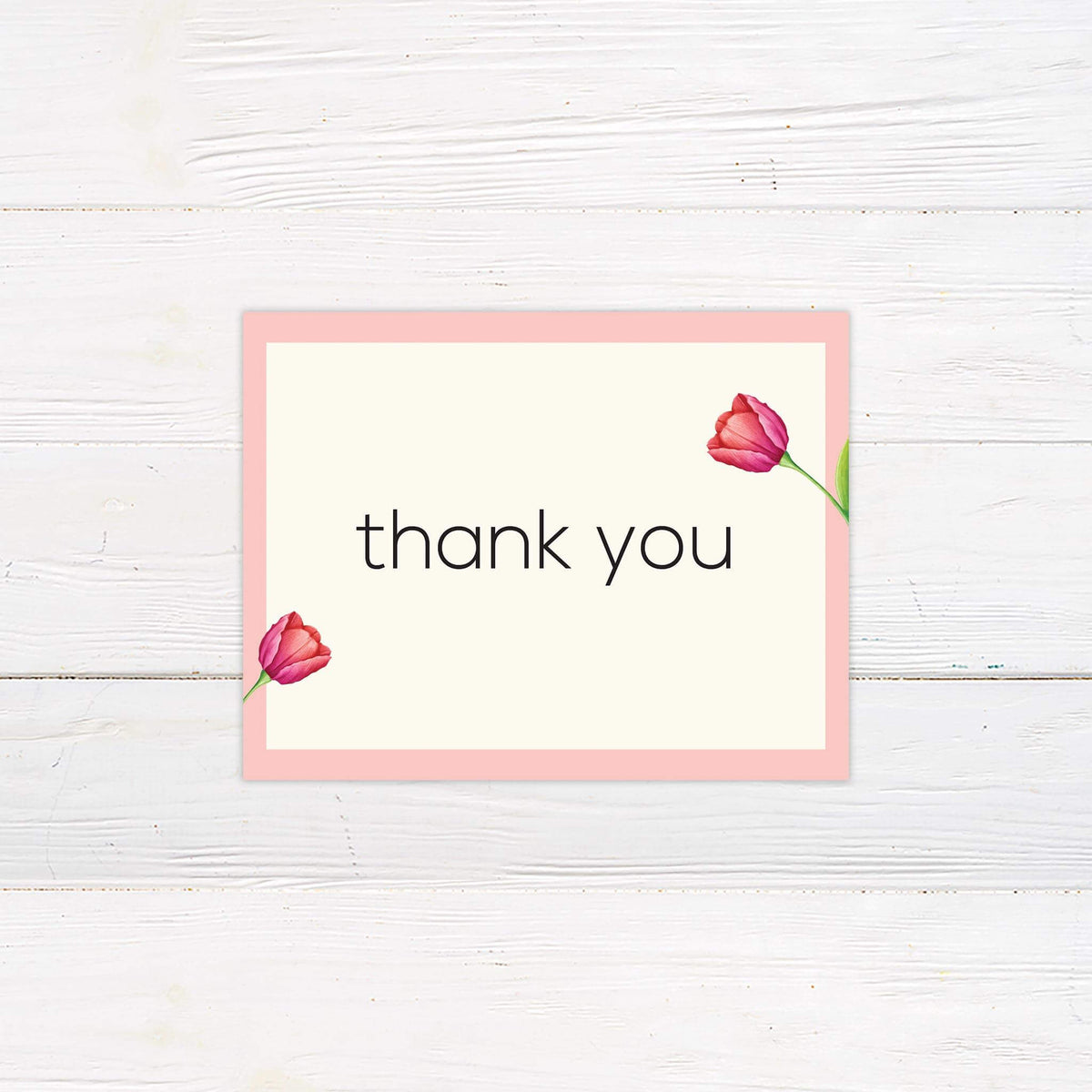 Pink Tulip Thank You | Go Print Plus