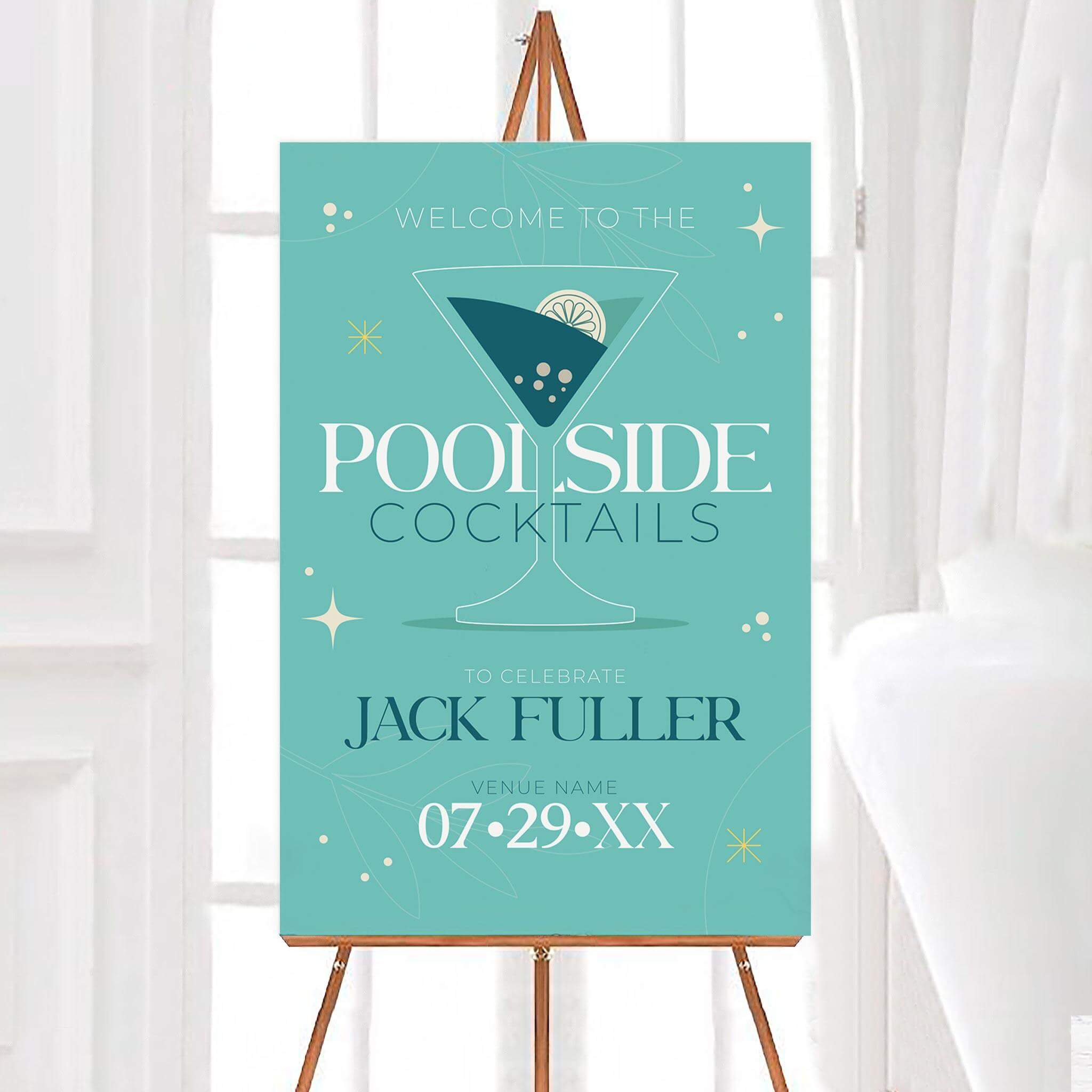 Poolside Cocktails Sign | Go Print Plus – goprintplus