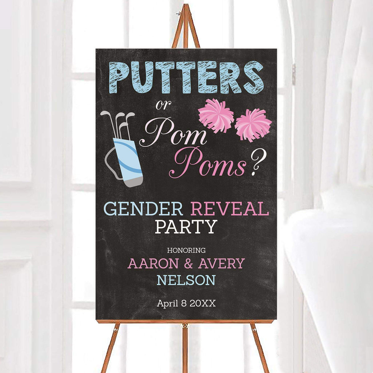 Putters or Pom Poms Sign – Go Print Plus
