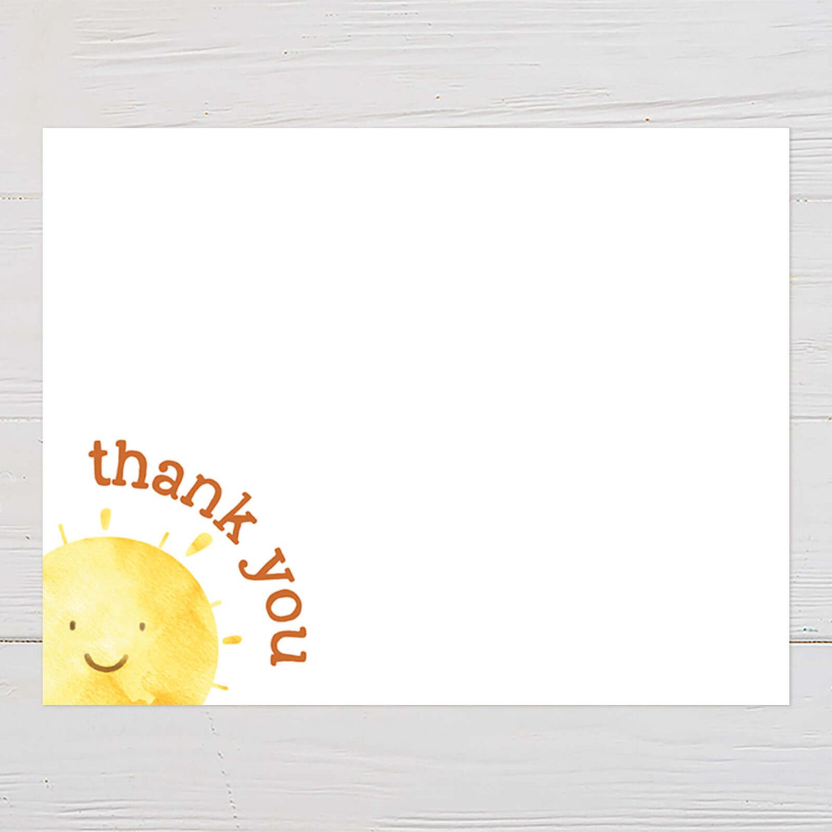 Ray of Sunshine Thank You Card | Go Print Plus – goprintplus