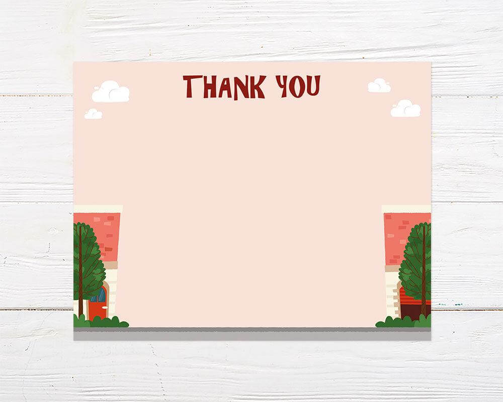 Red Fire Truck Thank You Card – Go Print Plus