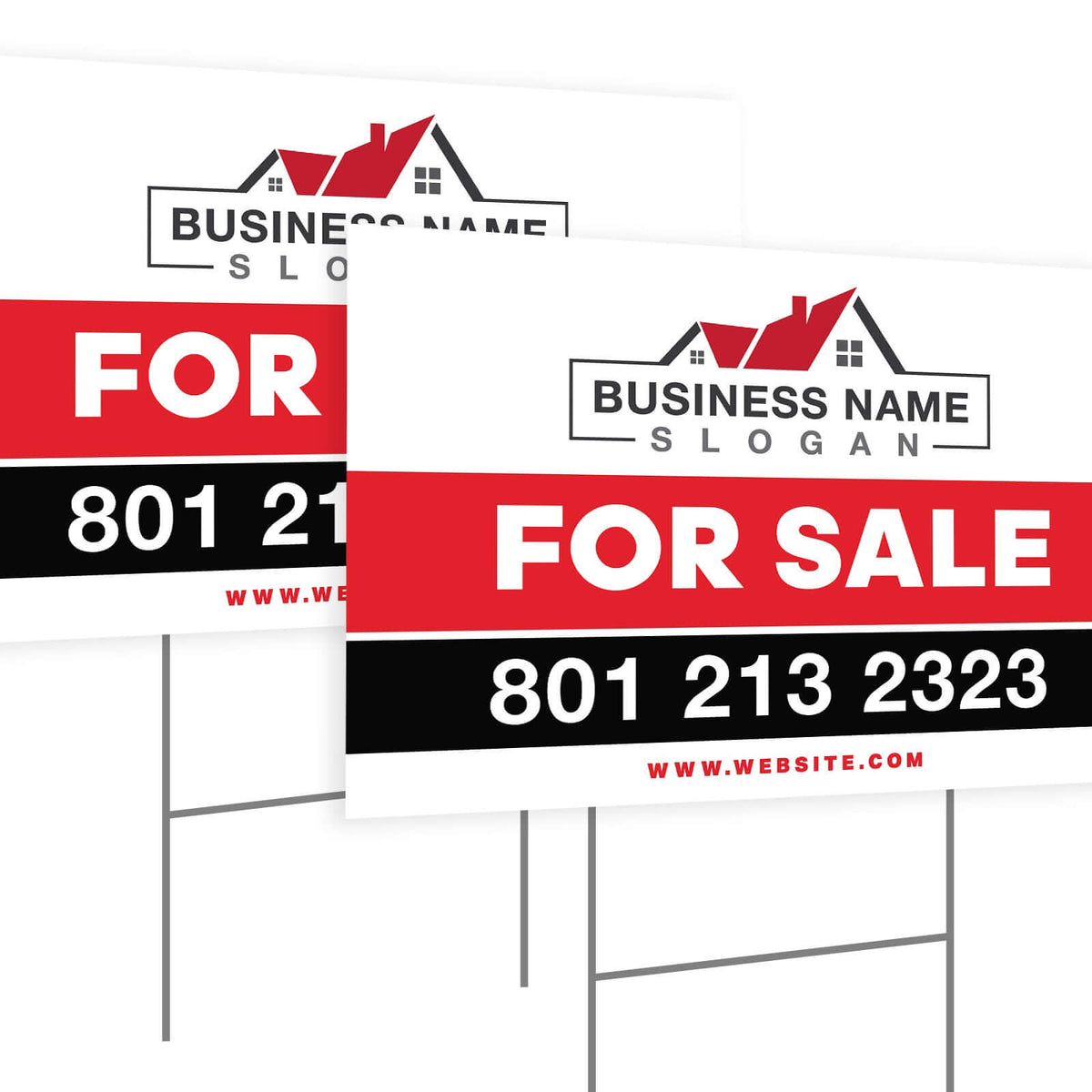 Red and Black House Yard Sign – Go Print Plus