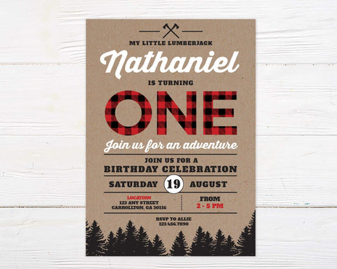 Rustic Outdoor Party Invitation | Go Print Plus – goprintplus