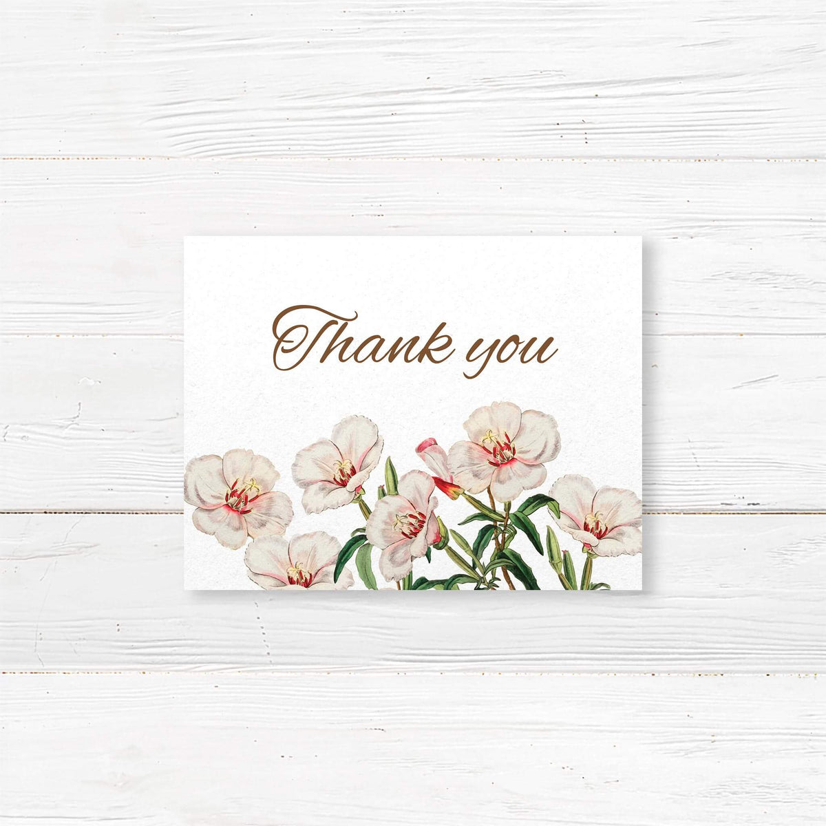 Spring in Bloom Floral Thank You Card – Go Print Plus