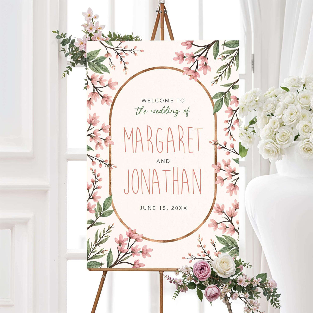 Spring Pink Blossoms Sign | Go Print Plus