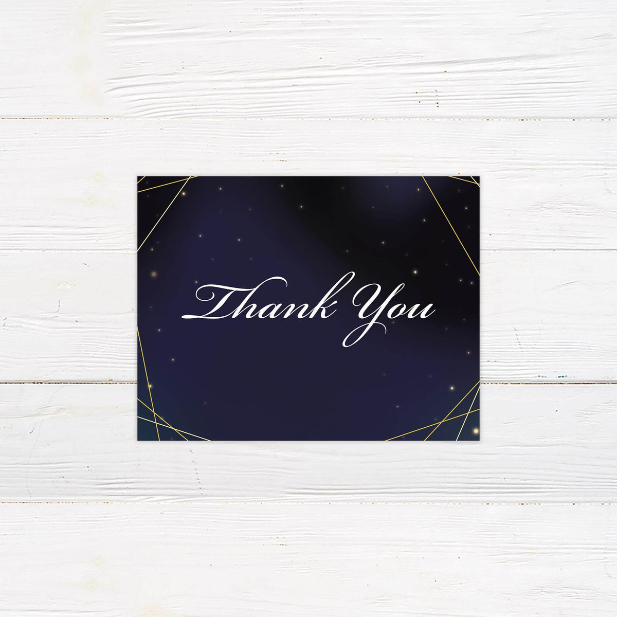 Starry Night Thank You Card | Go Print Plus