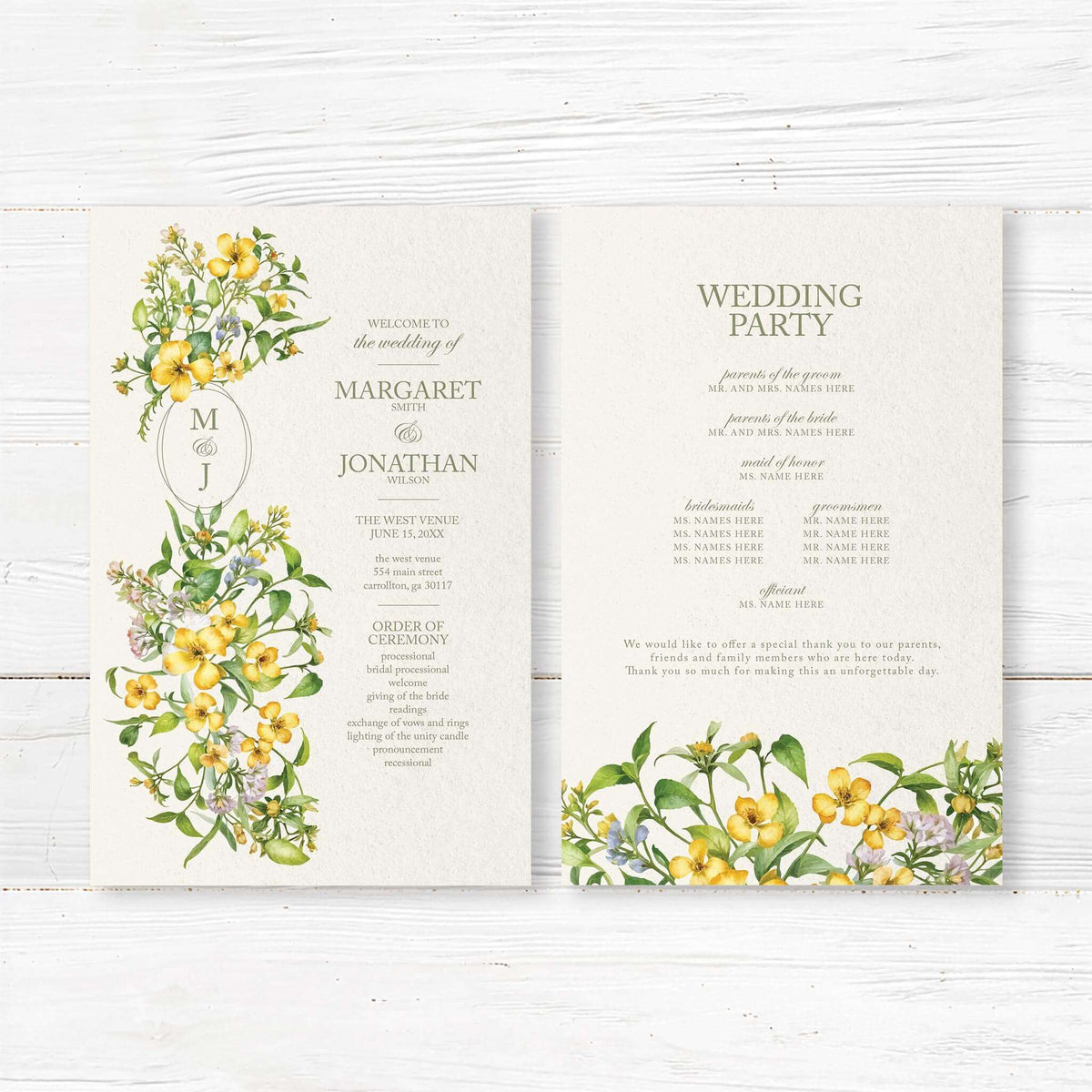 Summer Floral Garland Program | Go Print Plus