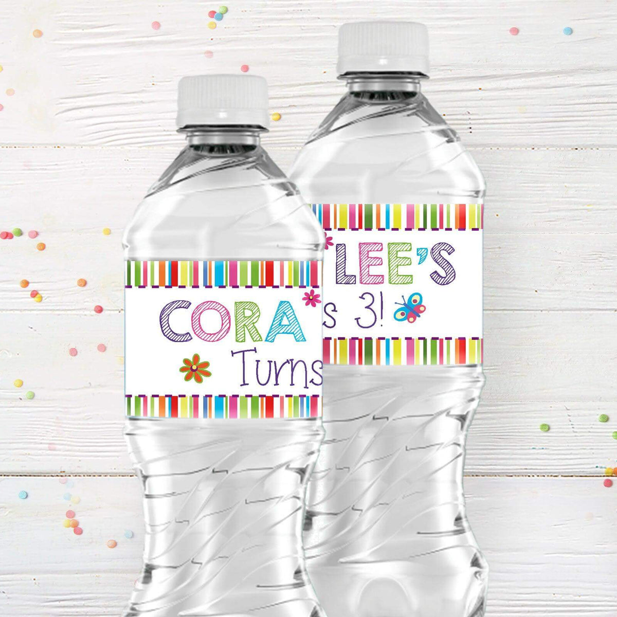 Summer Flowers Water Bottle Labels – Go Print Plus