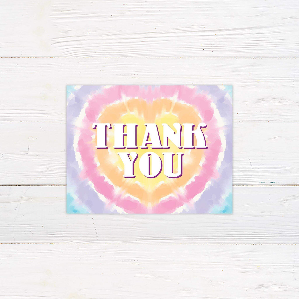 Tie Dye Thank You Card | Go Print Plus