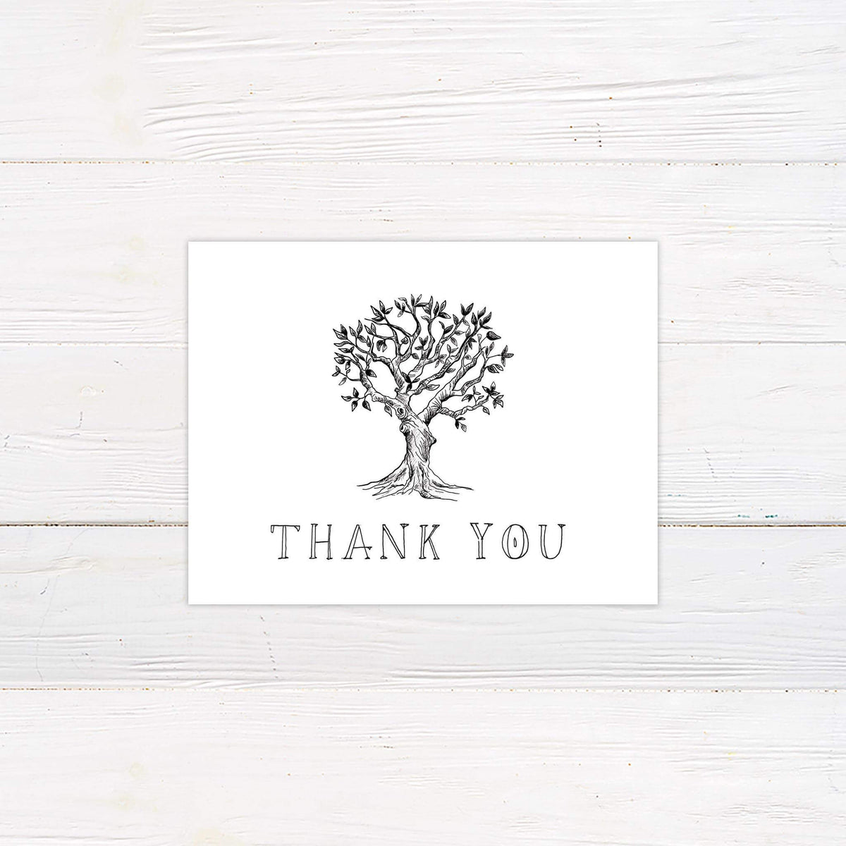 Twisted Tree Thank You Card | Go Print Plus
