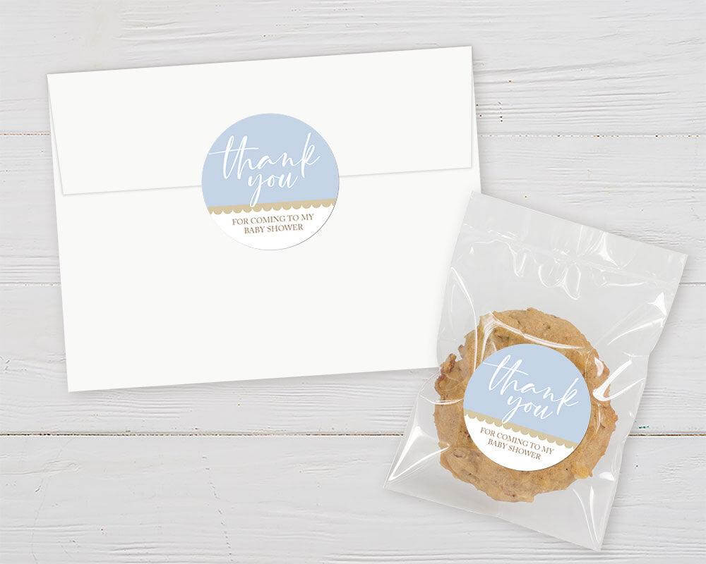 Blue Thank You Sticker | Go Print Plus