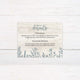 White Wood Botanical Wedding Invitation - Rustic Wedding Celebration ...