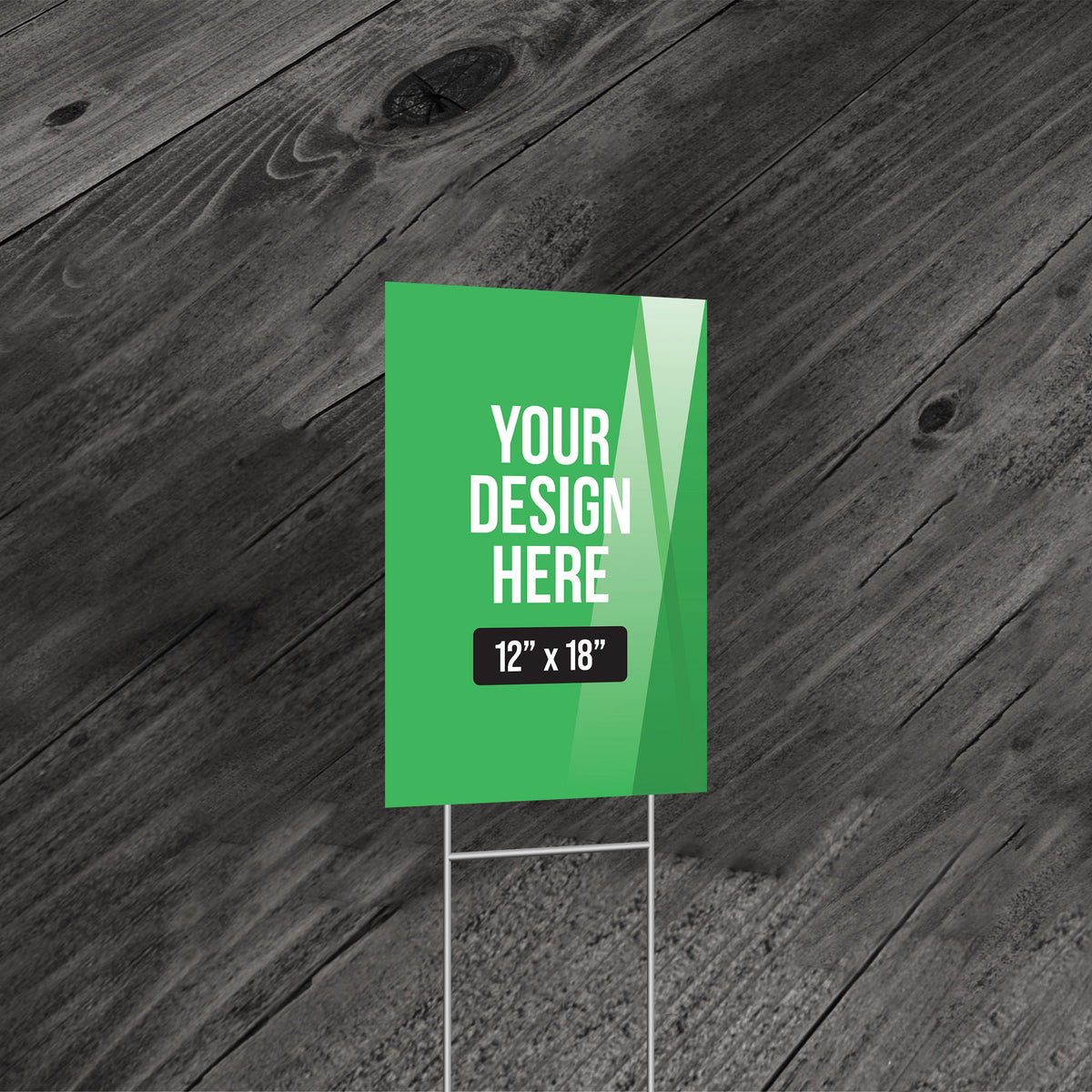 12 x 18 (Portrait) Upload Your Print Ready Art Yard Signs – Go Print Plus